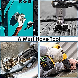 THINKPRO 14PCS Screw Extractor Set, Easy Out Bolt Extractor kit with 3/8" Inch Drive Hex-Head, Multi-Spline Rounded Bolt Remover tool for Removing Damaged Studs, Bolts, Screws