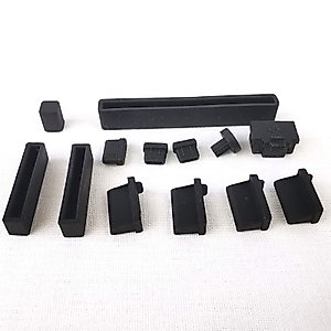 DSLRKIT Anti-Dust Plug for Raspberry Pi 4 4B Stopper Cover GPIO USB MIPI DSI CSI HDMI, Color Black