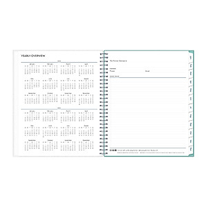 Blue Sky 2023 Monthly Planner, January - December, 8" x 10", Frosted Cover, Wirebound, Chloe (140194)