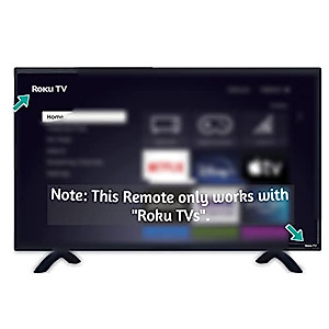 OEM Replacement Remote Control Compatible with All TCL Roku Smart TVs【Only Works with TCL Roku TV, Not for Roku Stick and Roku Box】 (Netflix/Disney Plus/Apple TV+ / HBO Max)