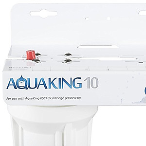 Aquaking 10 Single Cartridge Ice Machine Water Filtration System - 3 GPM - 25 Micron