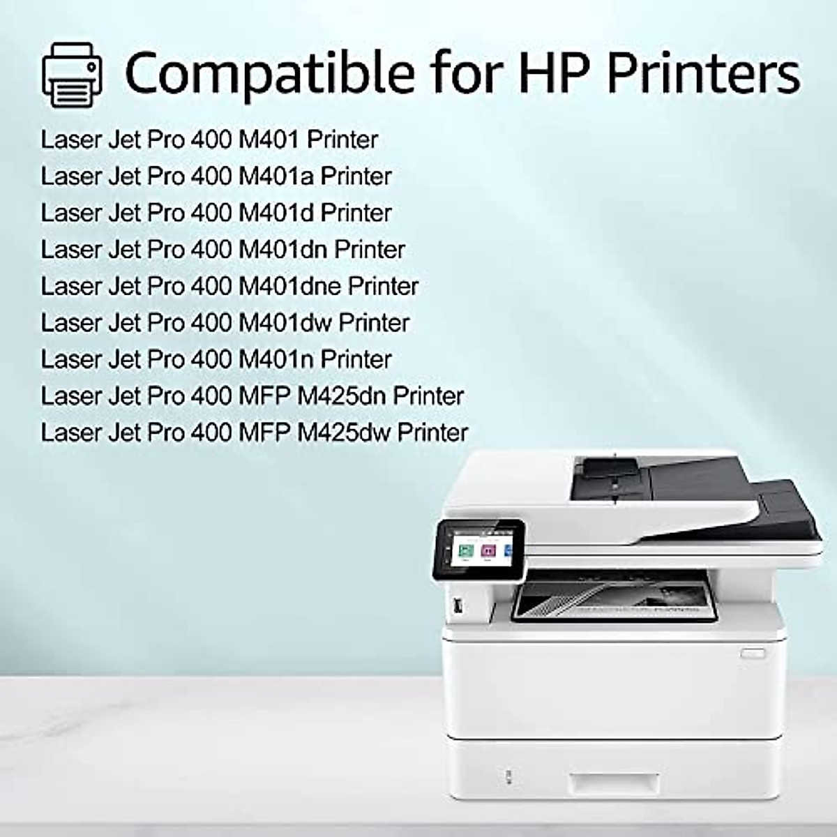 greencycle Compatible Toner Cartridge Replacement for HP 80A CF280A Work with Laserjet Pro 400 M401a M401d M401n M401dne MFP M425dn Printer (Black, 1-Pack)