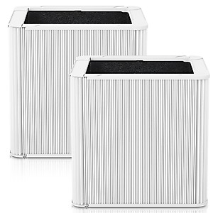2 Pack 211+ Replacement Filter Compatible with Blueair Blue Pure 211+ Air Cleaner Purifier, Foldable Particle and Activated Carbon Replacement Filter