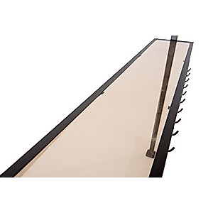 Coen L-GG001PST-F 8' X 5' Soft Top Brown Double Tiered Canopy 4Pcs Led Gazebo Grill