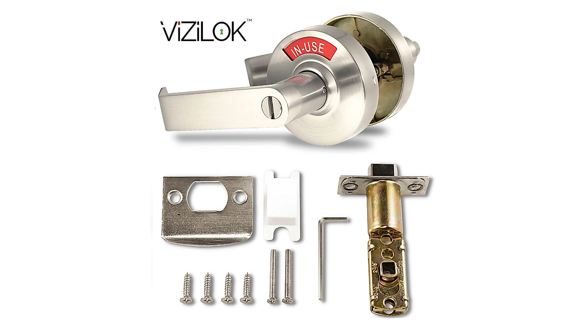 VIZILOK ADA Compliant Privacy Lock - Satin Nickel