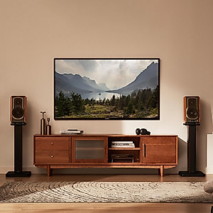 Edifier SS02 25.6 inch Wood Grain Speaker Stands for S1000DB / S2000PRO/ S1000MKII Hollowed Stands for Optional Sand Filling Tuning - Pair