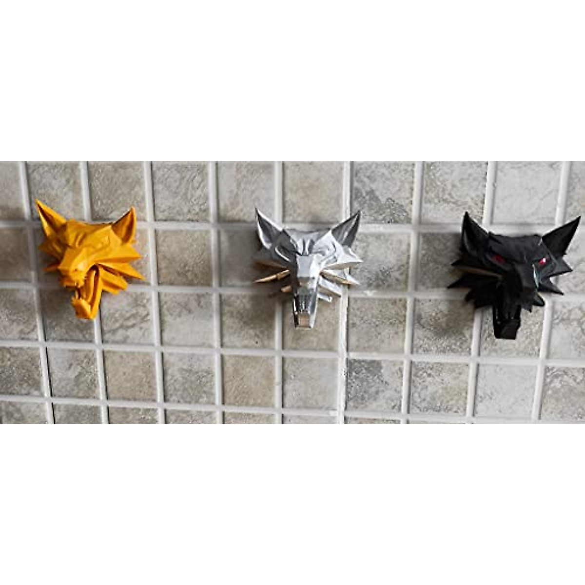 Multi-Utility 3D Printed Self Adhesive Towel Stand (Pack of 3) for Bathroom Accessories| Apron Holder in Kitchen| Headphone Holder| Keyholder (8 x 5 x 8.5) cm.