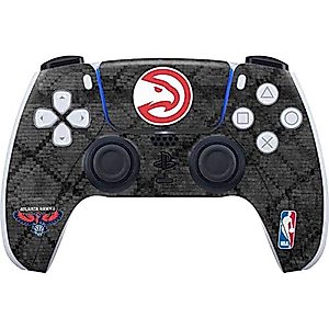 Skinit Decal Gaming Skin Compatible with PS5 Controller - Officially Licensed NBA Atlanta Hawks Dark Rust Design