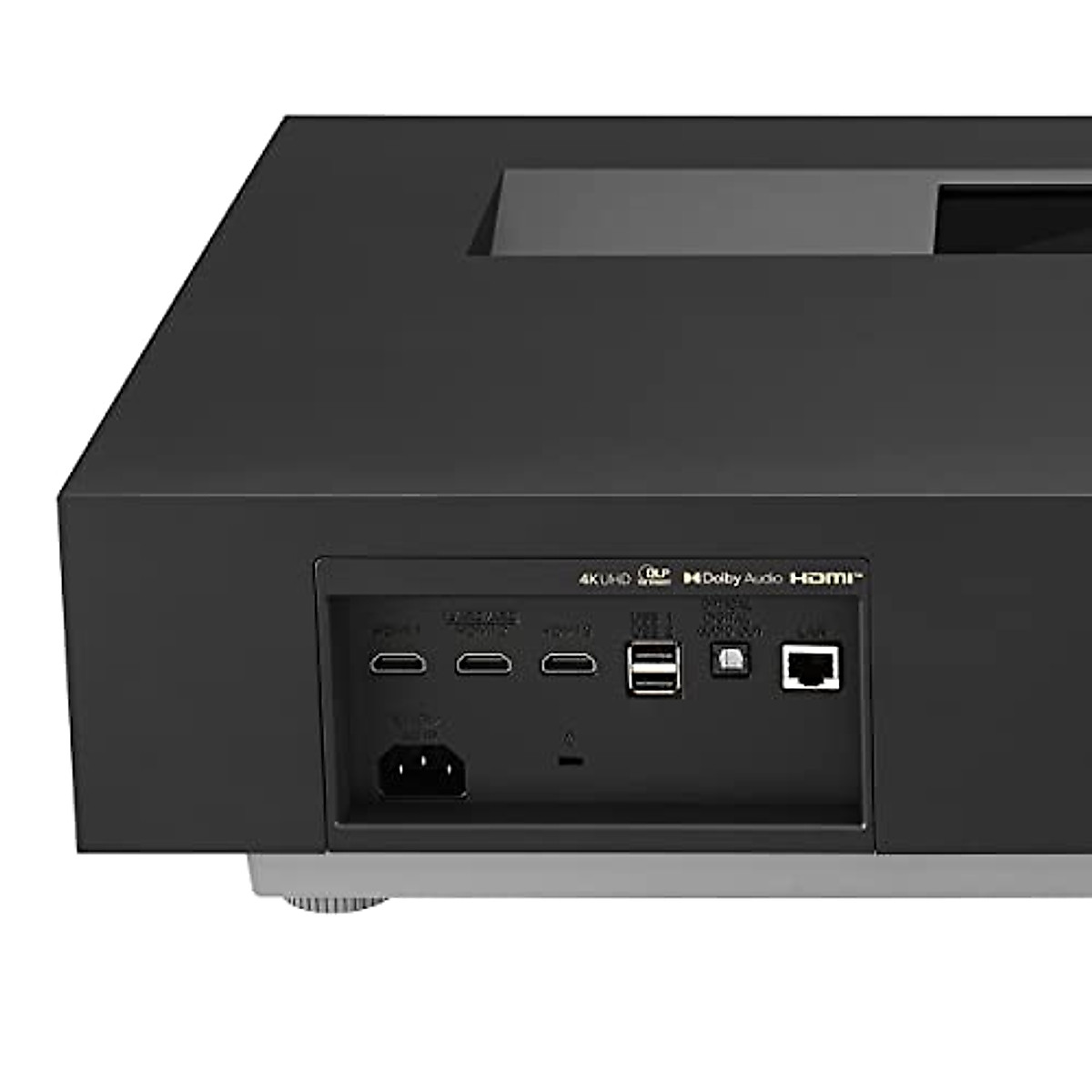 LG HU915QB Ultra Short Throw 4K UHD (3840 x 2160) 3Ch Laser Smart Homer Theater CineBeam Projector with Up to 3000 ANSI Lumens, DCI-P3 100%, and webOS 6.0 Video, Netflix and Apple TV+