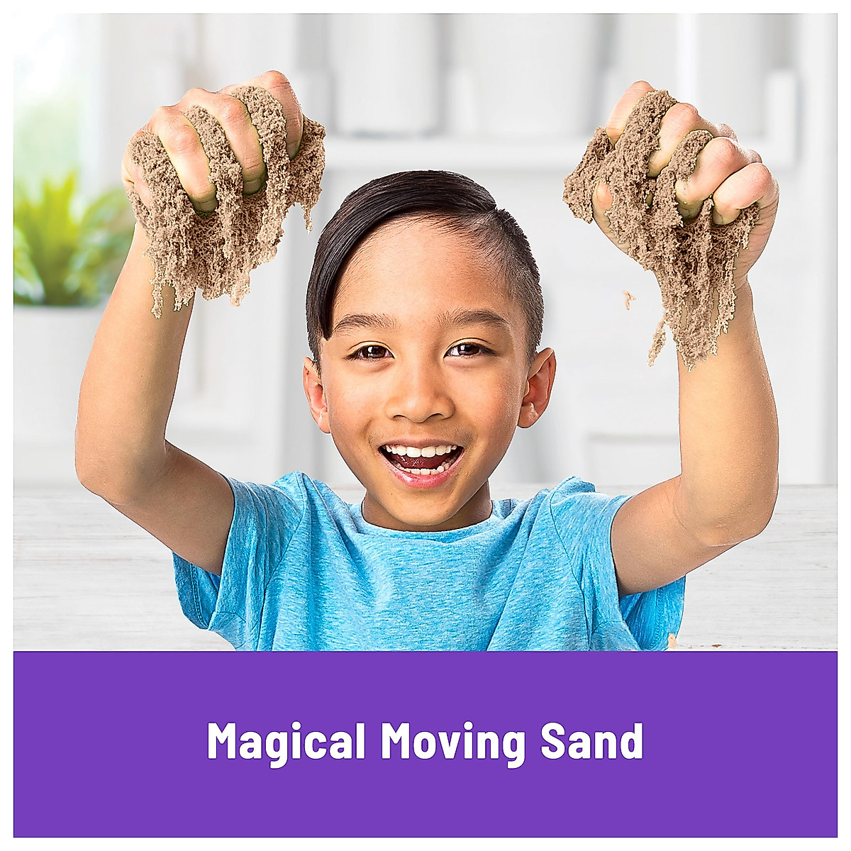 Kinetic Sand, 11lb (5kg) Natural Brown Bulk Play Sand for Arts and Crafts, Sandbox, Moldable Sensory Toys for Kids Ages 3 and up