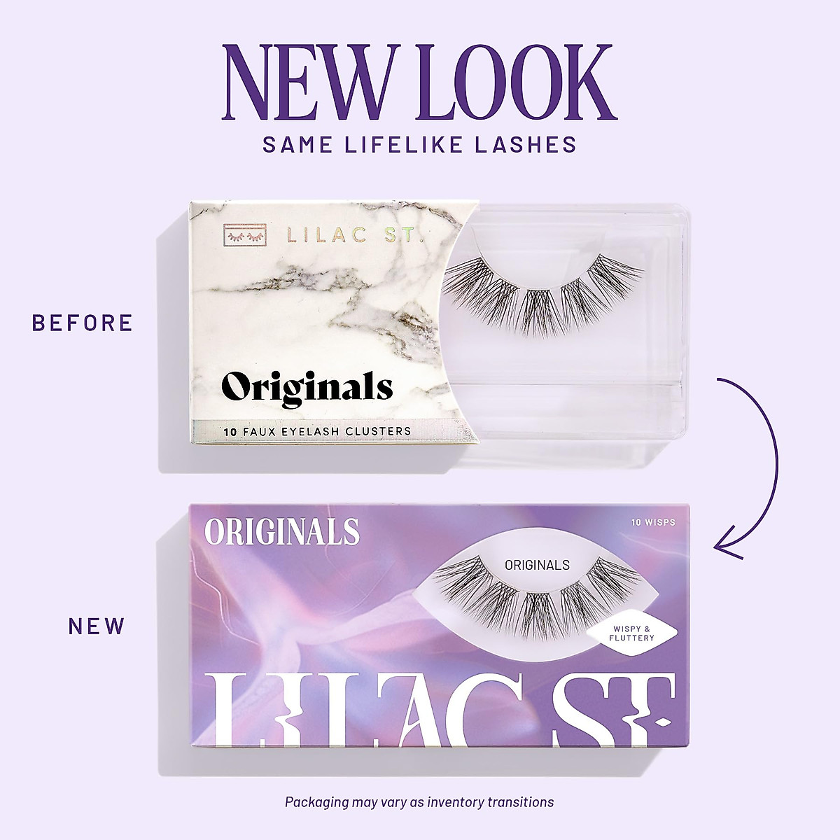 Lilac St - Originals Natural Faux Eyelash Clusters (10mm) - Soft, Natural Look - DIY Lash Extension Wisps - Lightweight & Lifelike - Lasts 10 Days - Cruelty Free, Vegan, Women Founded - 10 Lashes