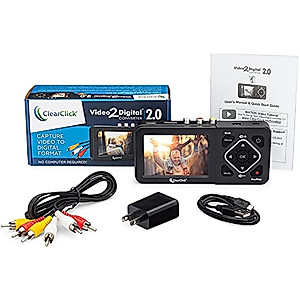 ClearClick Video to Digital Converter 2.0 (Second Generation) - Record Video from VCR's, VHS Tapes, AV, RCA, Hi8, Camcorder, DVD, Gaming Systems