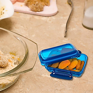 Generic TightSeal Translucent Food Containers with Clip-Lock Lids, 3Cts-Pack (Color May Vary) Food Freshness Organization Portability Meals on the Go Stackable Design Pack of 3 w/Bonus BFL Tote Bag