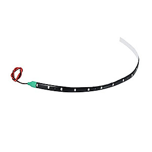 X AUTOHAUX 10 Pcs 30cm 1ft Interior Universal LED Strip Light 12V Flexible Waterproof Underglow Lights for Cars Truck Motorcycles Boat Green Light