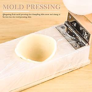 GANAZONO Tortilla Press Plastic Tortilla Maker Wood Dumpling Press Maker Chinese Baozi Press Dough Press Pierogi Maker Ravioli Hand Pie Maker Pastry Kitchen Gadgets Tool