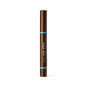 JOAH Brow Down To Me Dual Brow Pencil and Gel for Flawless Brows, Black Brown