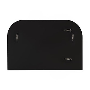 Kate and Laurel Caskill Modern Arched Wall Mirror, 36 x 24. Gold, Decorative Wide Midcentury Mirror for Wall Decor with Wide Arched Frame