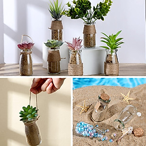 48 Pcs 3.4 oz Mini Yogurt Jars Small Glass Bottles with Cork Lids Mini Milk Potion Bottles Glass Pudding Jars for Party Favors Wedding Decor DIY Gift Baby Shower