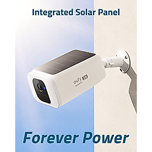 eufy security Outdoor S230 SoloCam S40, Solar Security Camera, Wireless Outdoor Camera, Battery Camera, Integrated Solar Panel, Spotlight Camera, 2K Resolution, 2.4 GHz Wi-Fi, No Monthly Fee, Motion Only Alert