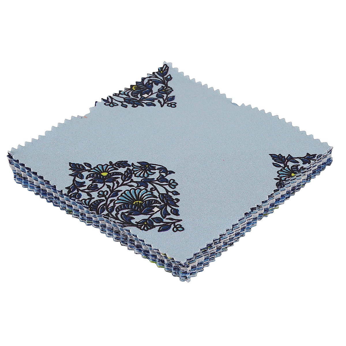 Soimoi Block Print Precut 5-inch Cotton Fabric Quilting Squares Charm Pack DIY Patchwork Sewing Craft