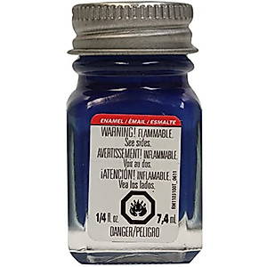 Testors Enamel Paint, Gloss Dark Blue, 1/4-Ounce