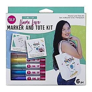 Tulip Multi-Family 43333 Mf Mrk & Tote Kit Llama Love, As Detailed