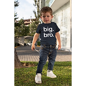 Big Brother Shirt, Big bro Shirt, Big Brother Announcement Shirt, Big Brother t Shirt Toddler (Charcoal Black, 18 Months)