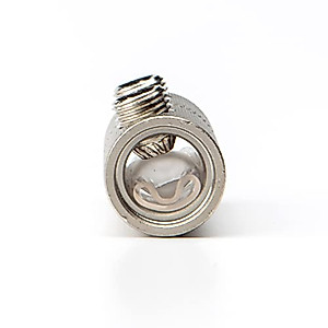 Harmony Audio HA-WC0 Car Stereo Power or Ground 1/0 Gauge Wire Splice Coupler - Nickel Plated