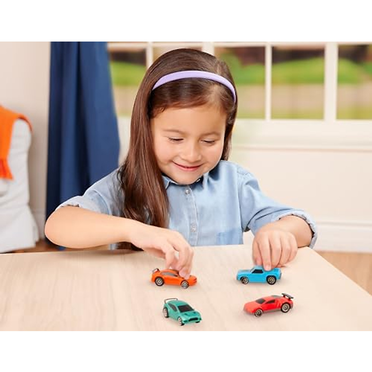 Driven by Battat – Turbocharge Pullback Vehicles – Toy Set with 4 Cars – Race Car Toys and Playsets for Kids – Toy Pull-Back Cars – 3 Years + – Turbocharge - Stock Cars (4 Pack)