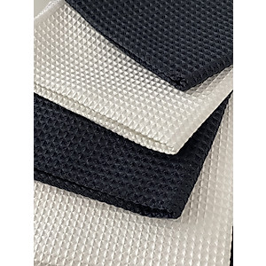 10 pcs Waffle Weave Dish Towel Kitchen Towel Hand Dish Rags Great for Household Cooking Cleaning Kerchief, 12x12inches