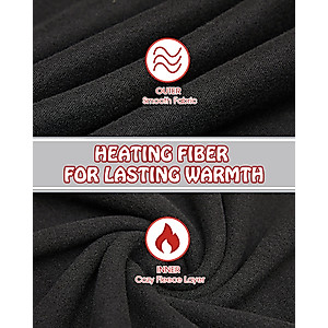 Taiyin 4 Pieces Fleece Lined Thermal Underwear Set for Women Long Johns Base Layer Winter Cold Weather Soft Warm Top Bottom (X-Large)