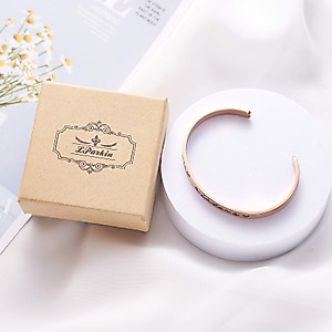 LParkin Soul Sister Bracelet Gift Jewelry Bff Bracelet Friendship Best Friend (Rose Gold Plated)