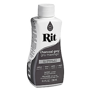 Rit All-Purpose Liquid Dye, Charcoal Grey , 8 oz