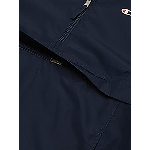Champion mens Stadium Packable Jacket, Left Chest Script Jacket, Navy-549369, Large US, Navy-549369