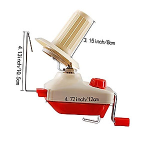 BUTUZE Yarn Ball Winder with 53 Pieces Stitch Markers Knitting Kit, Convenient Ball Winder for Yarn, Yarn Swift and Ball Winder Combo with Easy Installation for Yarn Storage