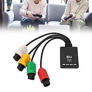 Wireless Controller Adapter for N64 Console, Multiplayer Bluetooth Controller Adapter Support 4 Player, for Xbox One S, Xbox Series X S, Switch Pro, , Retro Bit, PS3, Ps4,