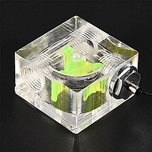 Computer Water Cooling Thermometer, Water Flow Meter, Computer Temperature Detector Kit, PC Computer 3 Way Flow Meter Digital Thermometer Suitable for Water Cooling System Kit