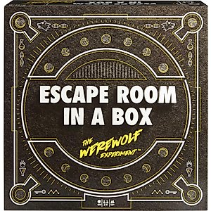 Mattel Games Escape Room in a Box Game The Werewolf Experiment, Mystery with Physical Puzzles, Paper Puzzles & Real Locks (Amazon Exclusive)