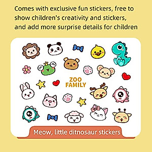 QSYY Children's Camera Dual Lens 48 MP High-Definition 3.0-Inch IPS Screen with Stickers and Cartoon Protective Cover, Data Cable Lanyard, Gifts for Boys and Girls,Pink