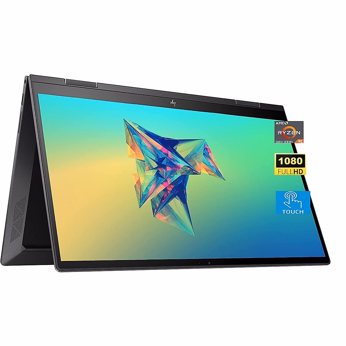 HP Envy x360 2-in-1 15.6" FHD Touchscreen Laptop, AMD Ryzen 5 5625U, 16GB RAM 1TB SSD, Wi-Fi, Bluetooth, HDMI, Webcam, Backlit Keyboard, Windows 11 Home, Black (Renewed)