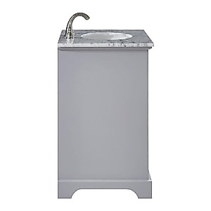 Elegant Kitchen and Bath 30 inch Single Bathroom Vanity Cabinet Set - Light Grey