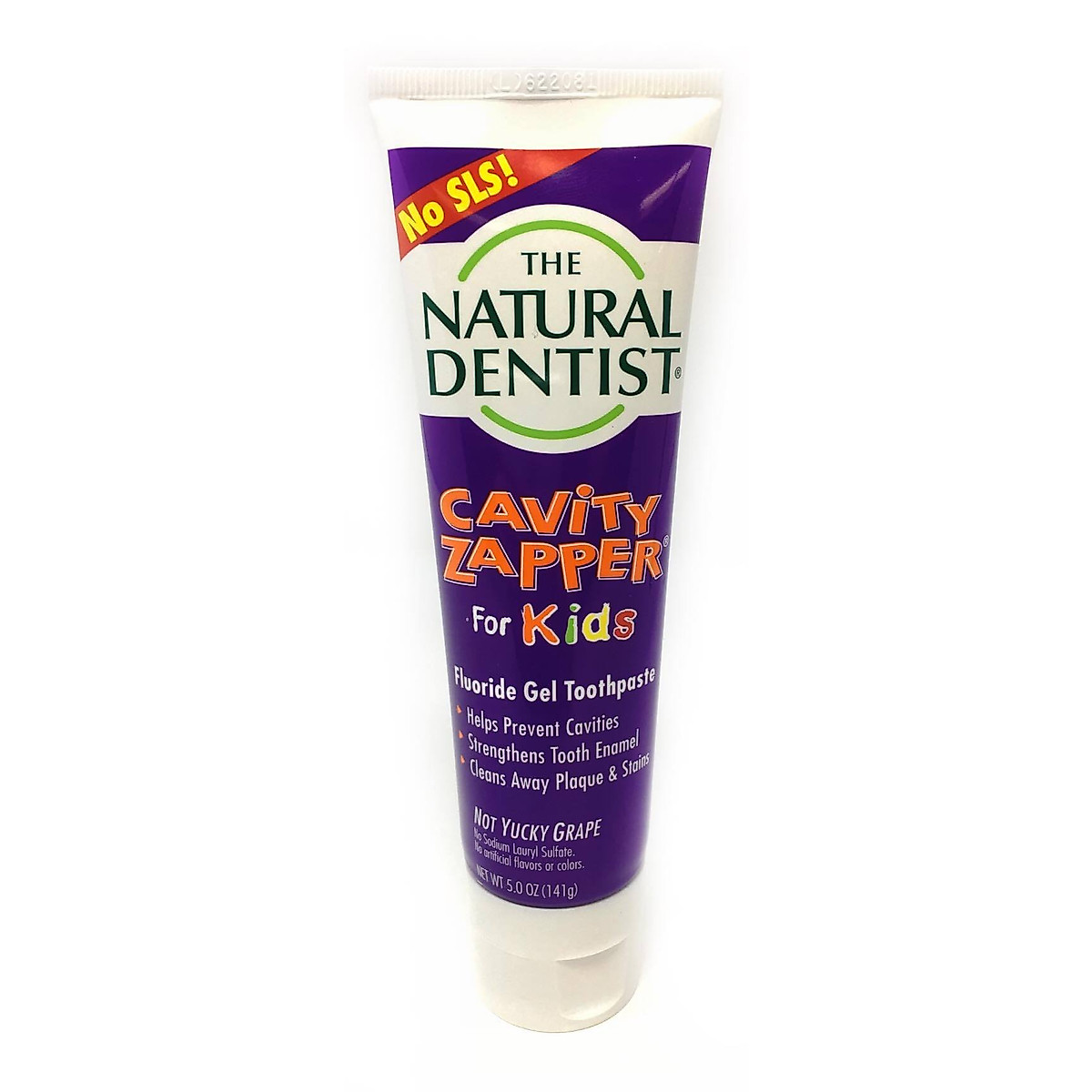 New Packaging Cavity Zapper Natural Dentist Kids Fluoride Toothpaste Prevent Cavities Remineralize Teeth Strengthens Enamel Remove Plaque Stains (Pack Of 2)