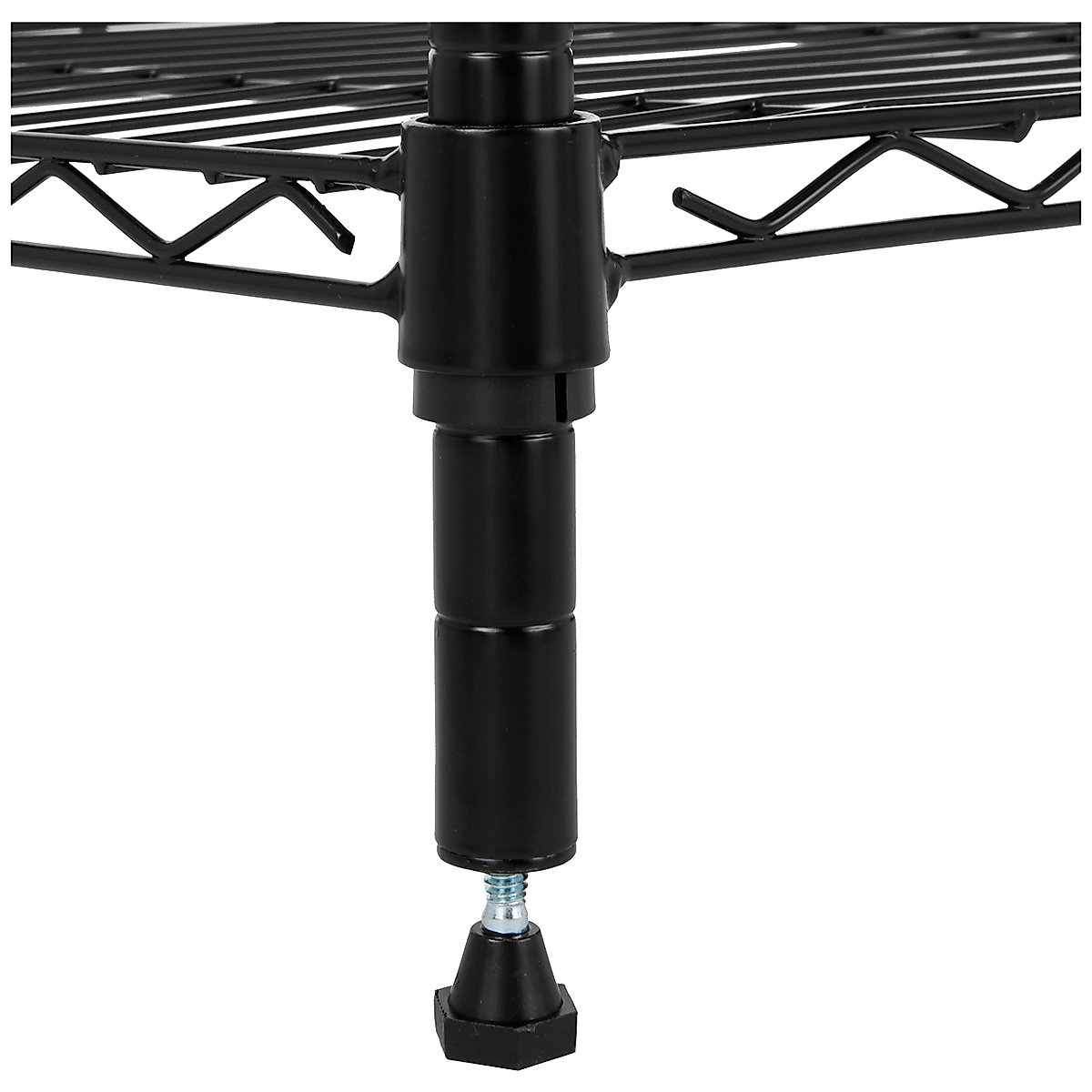 Amazon Basics 4-Shelf Adjustable, Heavy Duty Storage Shelving Unit (350 lbs loading capacity per shelf), Steel Organizer Wire Rack, Black, 36" L x 14" W x 54" H