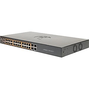 Cambium Networks - MX-EX1028PXA-0 - Cambium Networks cnMatrix EX1028-P Ethernet Switch - 24 Ports - Manageable - 2 Layer Supported - Modular - 4 SFP Slots - 25.10 W Power Consumption - 200 W PoE