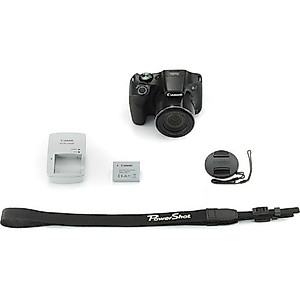Canon Powershot SX530 HS Digital Camera Bundle Kit; Includes: Spare NB-6L Battery + 32GB SDHC Class 10 High Speed Memory Card + Camera Bag + Mini Tripod and Card Reader + More