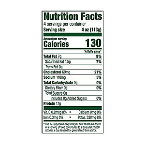 Amazon Fresh Brand, Catfish Boneless Skinless Fillet Portions, Frozen, Responsibly Sourced, 1 Lb