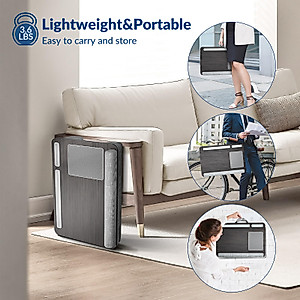 Gimars Home Office Lap Desk Fits up to 17 Inches Laptop with Dual Cushion,Wrist Rest, Built-in Mouse Pad, Tablet Phone Holder and Storage Drawer, Grey