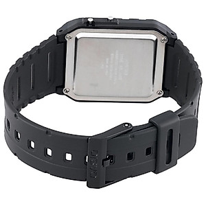 Casio Casio-CA53W-1Z Watch, Black/White, Strip, Black/White, PEQUEÑO, Strip