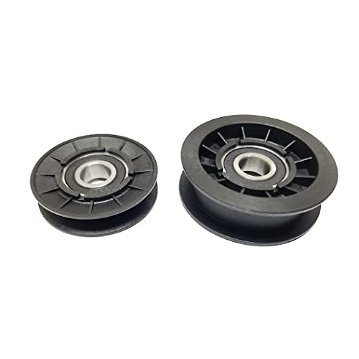 2 Idler Drive Pulley Set Compatible with John Deere Sabre Pulley V-Idler Pulley GX20286 and Flat Idler Pulley GX20287