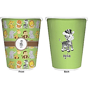 RNK Shops Safari Waste Basket - Double Sided (White) (Personalized)